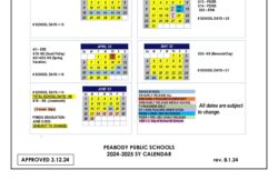 2024-2025 SY CALENDAR rev-8-2-24 : Peabody Public Schools